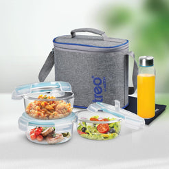 Treo All Fresh Premier Glass Lunch Box set - ArtyCraftz - Online ...