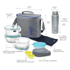 Treo All Fresh Premier Glass Lunch Box set - ArtyCraftz - Online ...