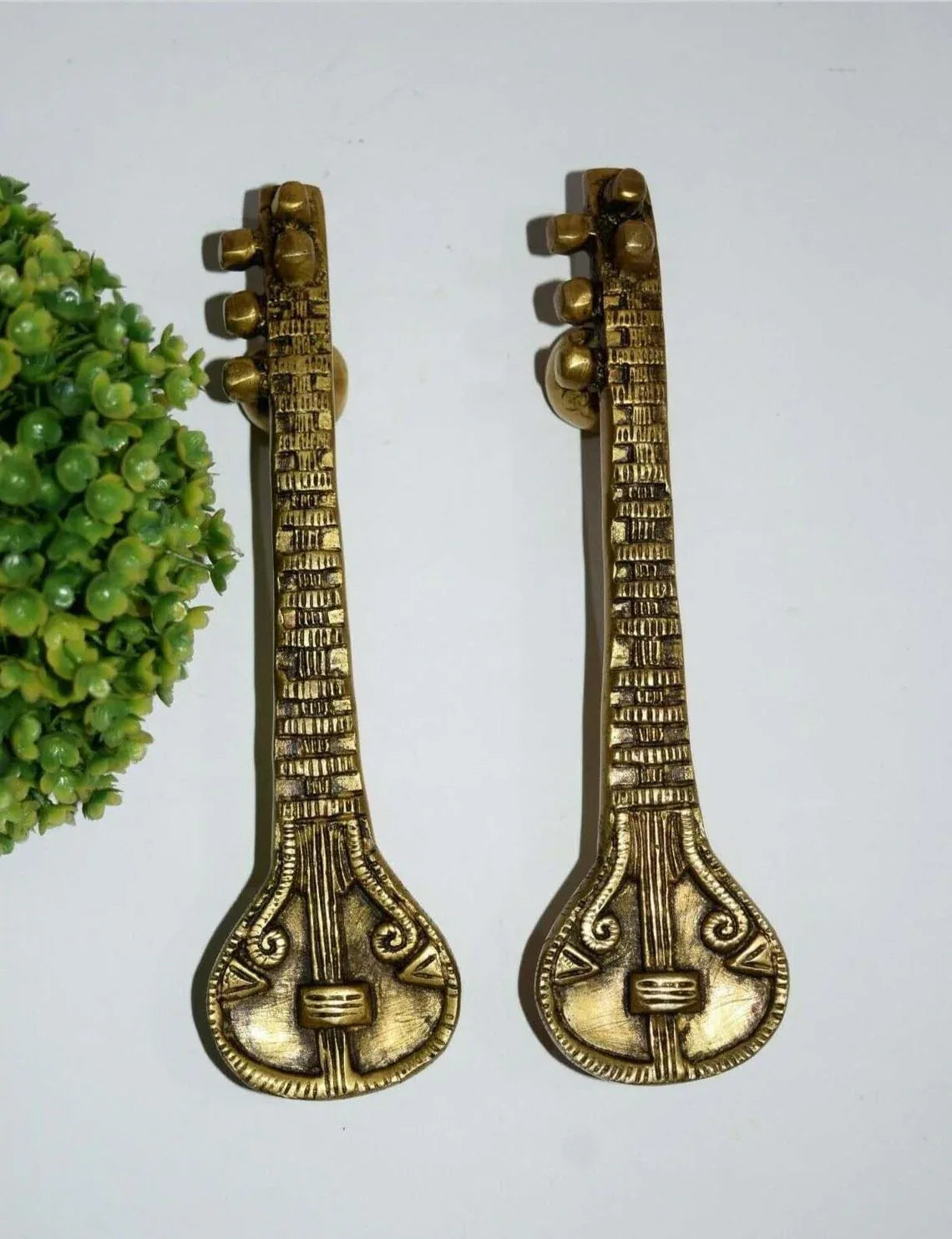 Veena Door Handle Set of 2 – Artistic Musical Decor Handles ...